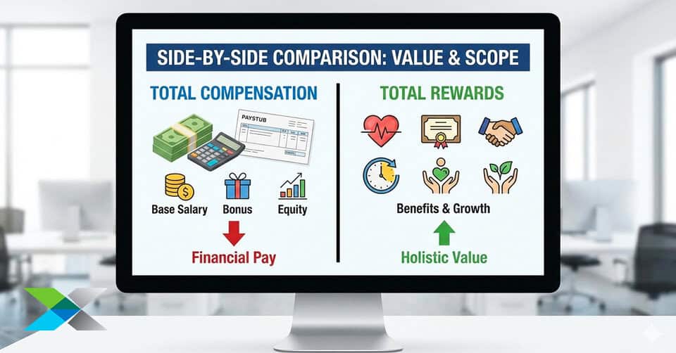 Total Rewards vs. Total Compensation Compared Side-By-Side | CompLogix